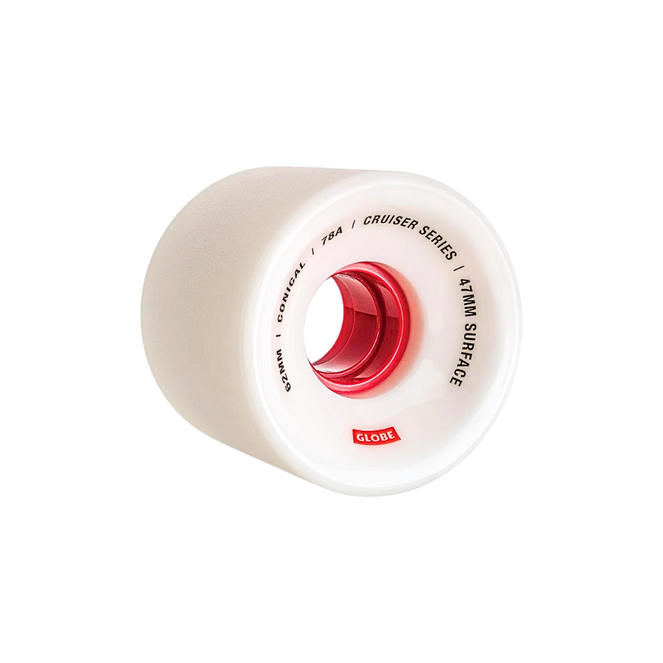 Conical Cruiser Wheel 62mm White/Red/62 – Full Skate Shop